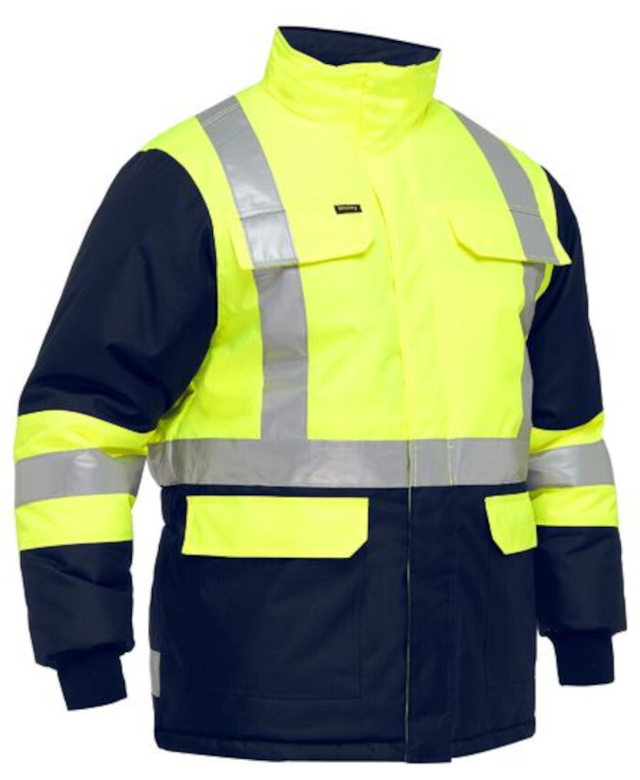 X TAPED TWO TONE HI VIS FREEZER JACKET - Bisley