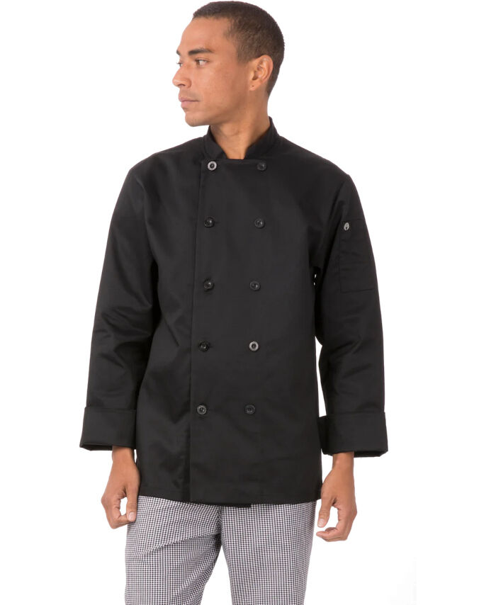 Bastille Black Basic Chef Jacket - Chef Works