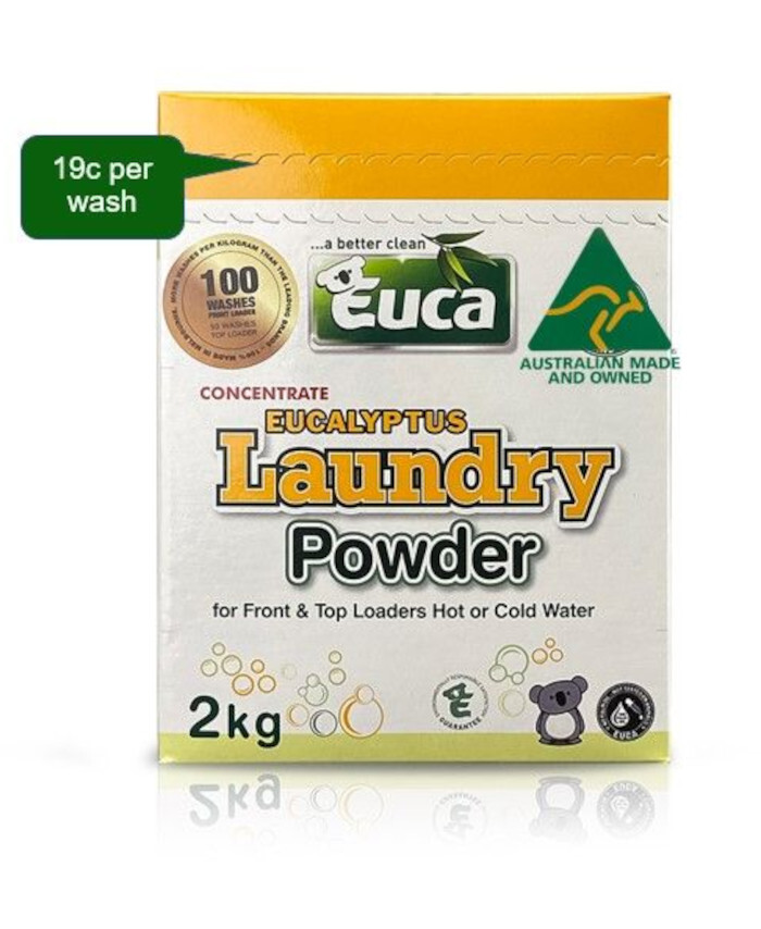 LAUNDRY POWDER EUCALYPTUS 2KG BOX - Euca