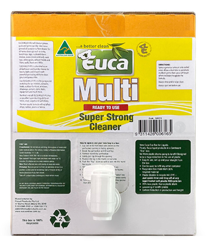 MULTI CLEANER D/GREASE READY TO USE 12L CASK - Euca