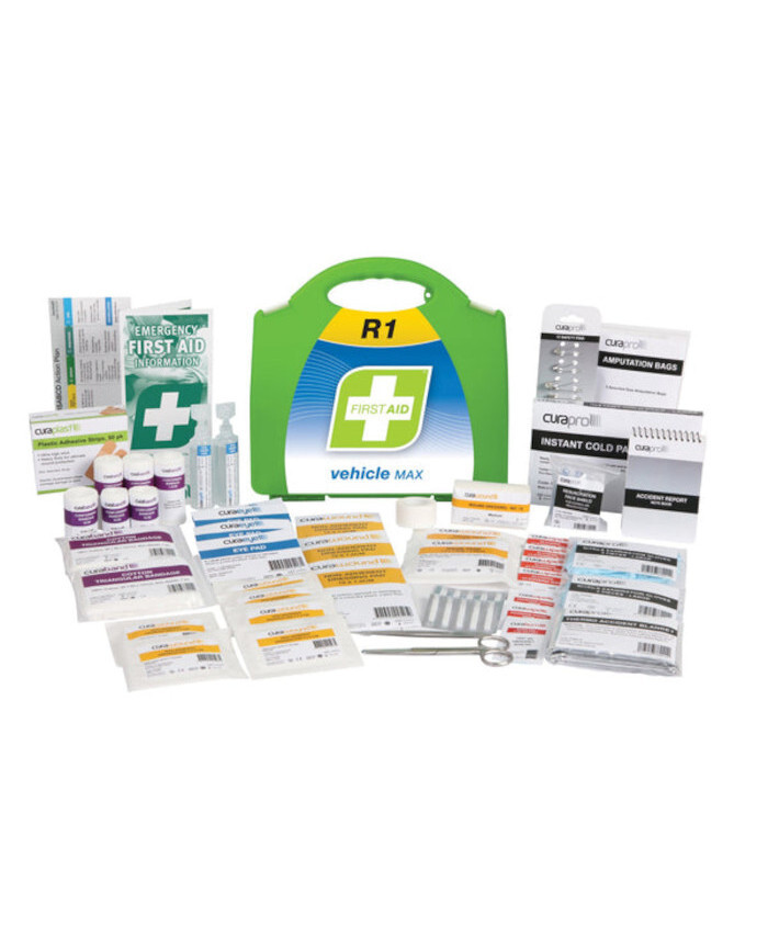 First Aid Kit, R1, Vehicle Max, Plastic Portable - FastAid