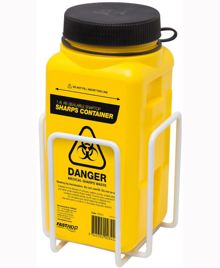 SHARPS BRACKET, SUITS 1.4 & 1.8L SHARPS CONTAINER FOR WALL/TROLLEY ...